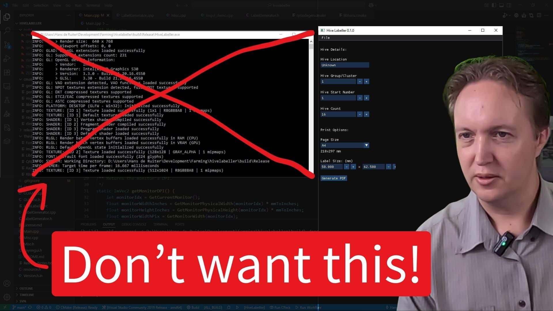 Raylib: Hide the Console Window on Windows Release Builds - Kea Sigma Delta